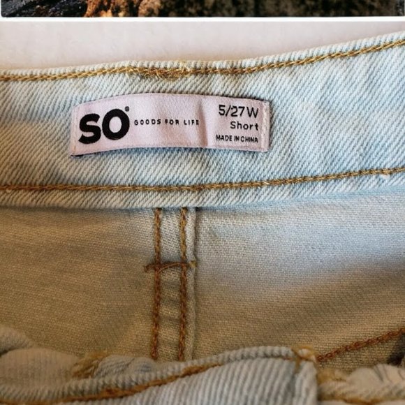 Shorts | Soma Machinemade Crochet Denim Shorts Wcrochet Panels Size 527 ...